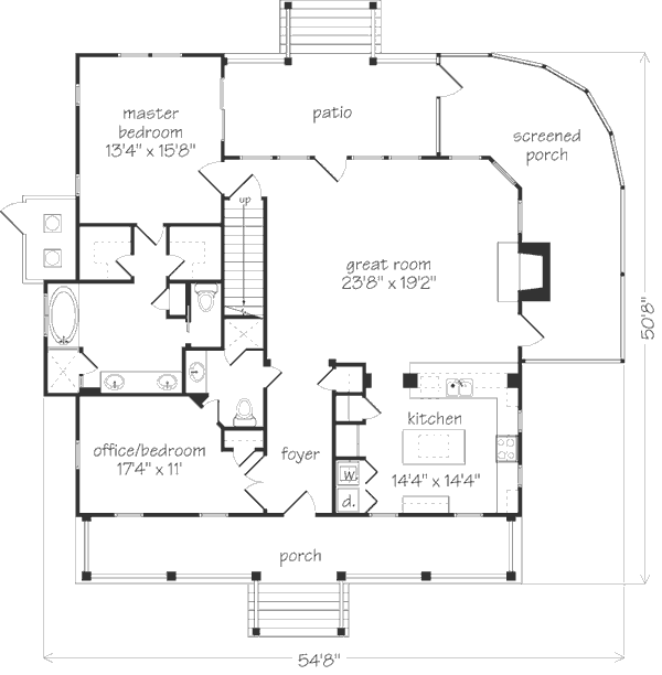 Bermuda Bluff House Plan (SL254) by Allison Ramsey Architects for ...