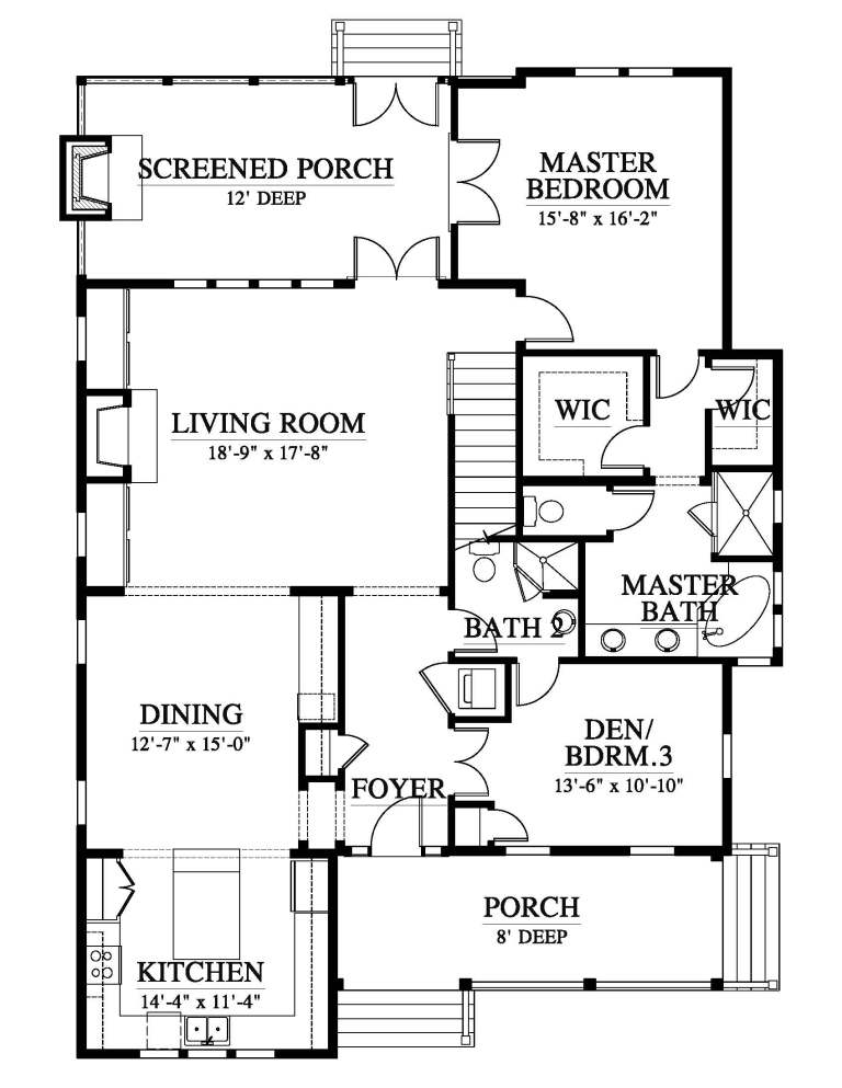House Plan: Chapin Cottage (C0532) by Allison Ramsey Architects ...