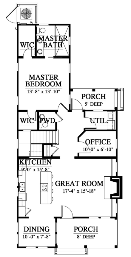 House Plan: Saluda River Club Cottage by Allison Ramsey Architects ...