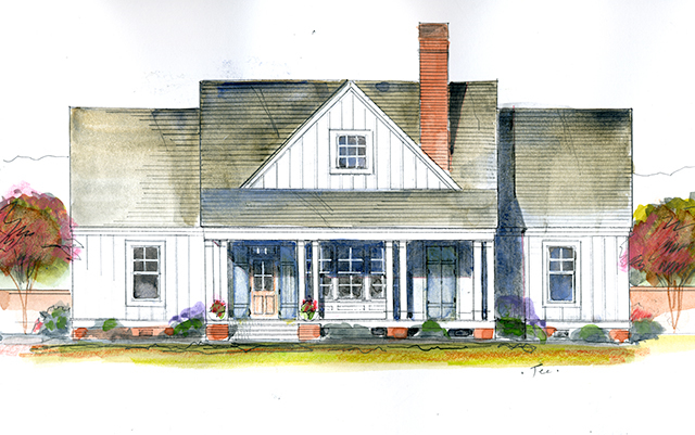 Magnolia Cottage House Plan by John Tee for Southern Living ...